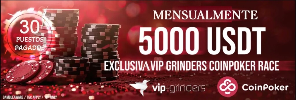 Participa de la espectacular rake race de 5,000 USDT en CoinPoker - VIP ...